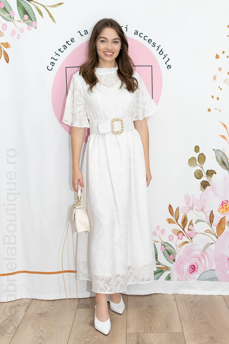 Rochie botez alba | Rochie alba eleganta | 300lei - Gabriela Boutique