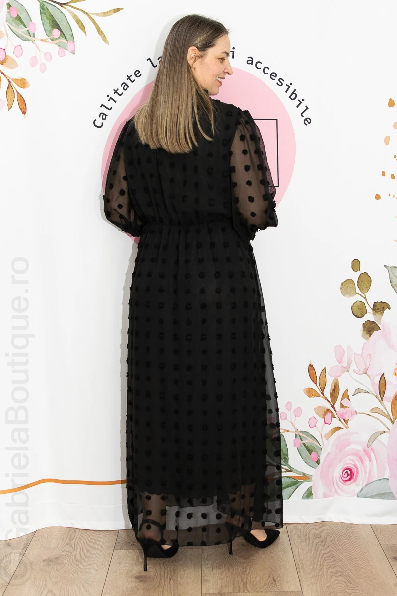 Rochii elegante marimi mari | Rochie neagra | 250 lei – Gabriela Boutique