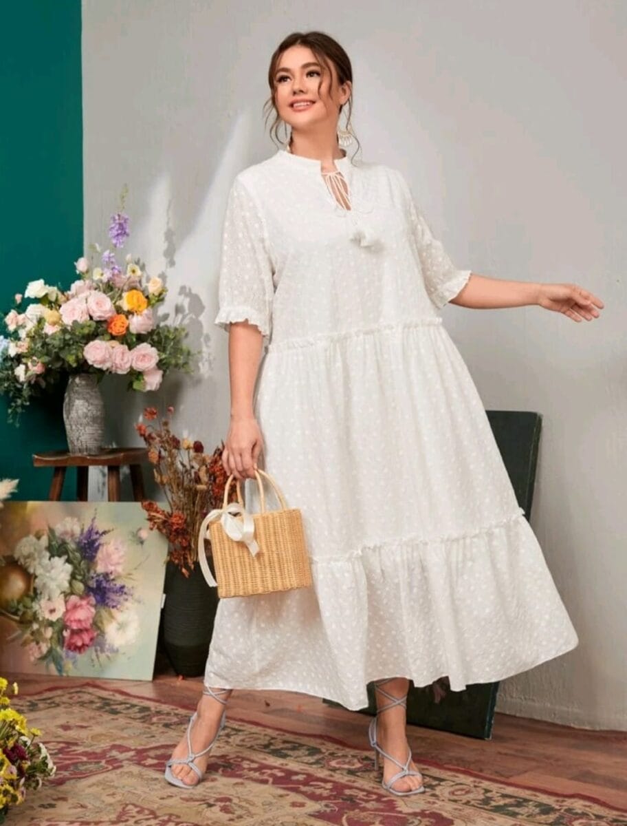 Rochie alba | Rochie alba eleganta | Rochie alba midi | 0XL 1XL 2XL ...